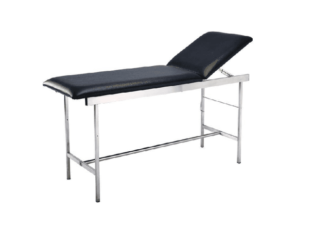 Examination Bed/Table – Stainless Steel with Adjustable Backrest